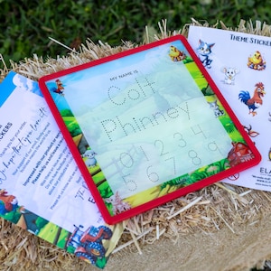 Personalized Name Tracing Board: Double-sided Learning With Themes - Etsy