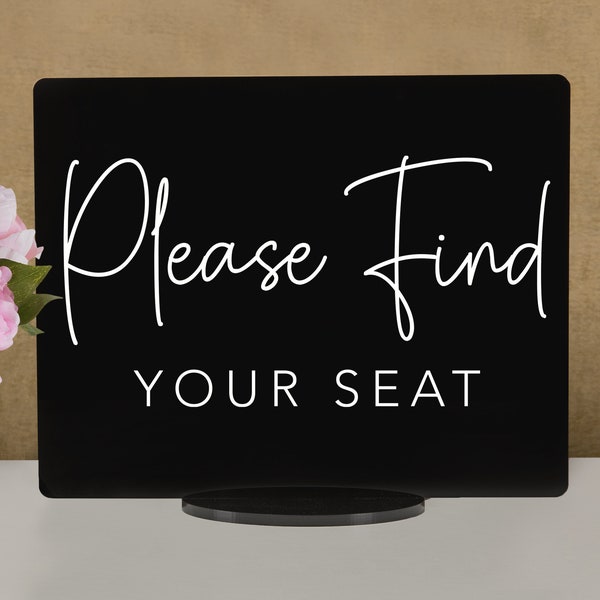 Find Your Seat - Etsy