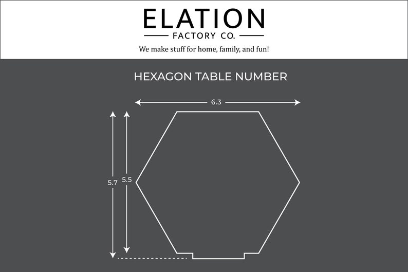 Hexagon Table Numbers With Stand, Clear Acrylic Wedding Table Number ...