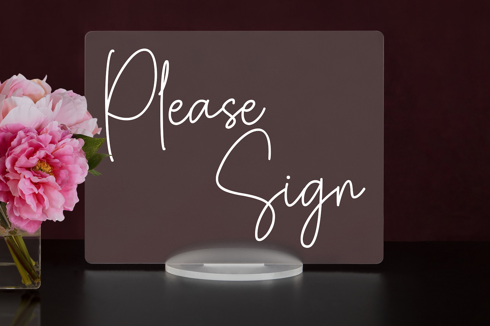 Please Sign Acrylic Wedding Shower or Party Sign - Etsy