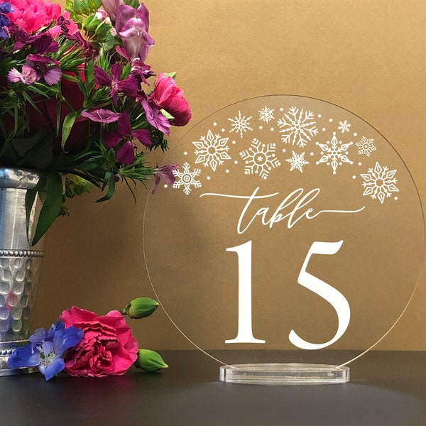 Acrylic Table Number - Etsy