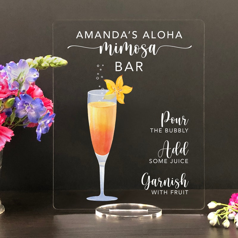 Mimosa Bar Menu - Etsy