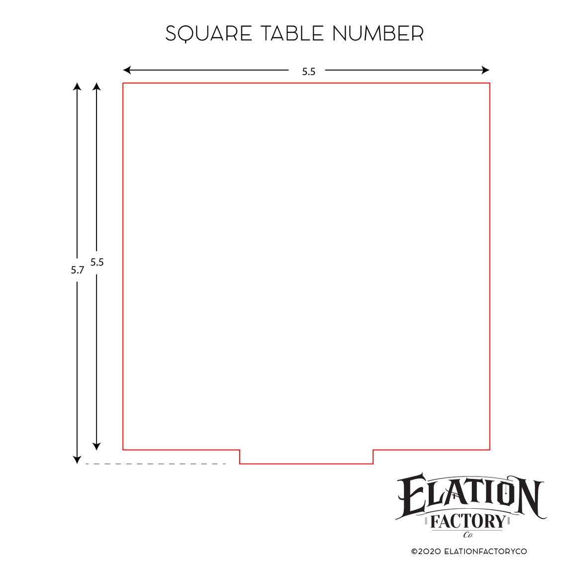 Square Table Numbers With Stand. Clear Acrylic Table Number - Etsy