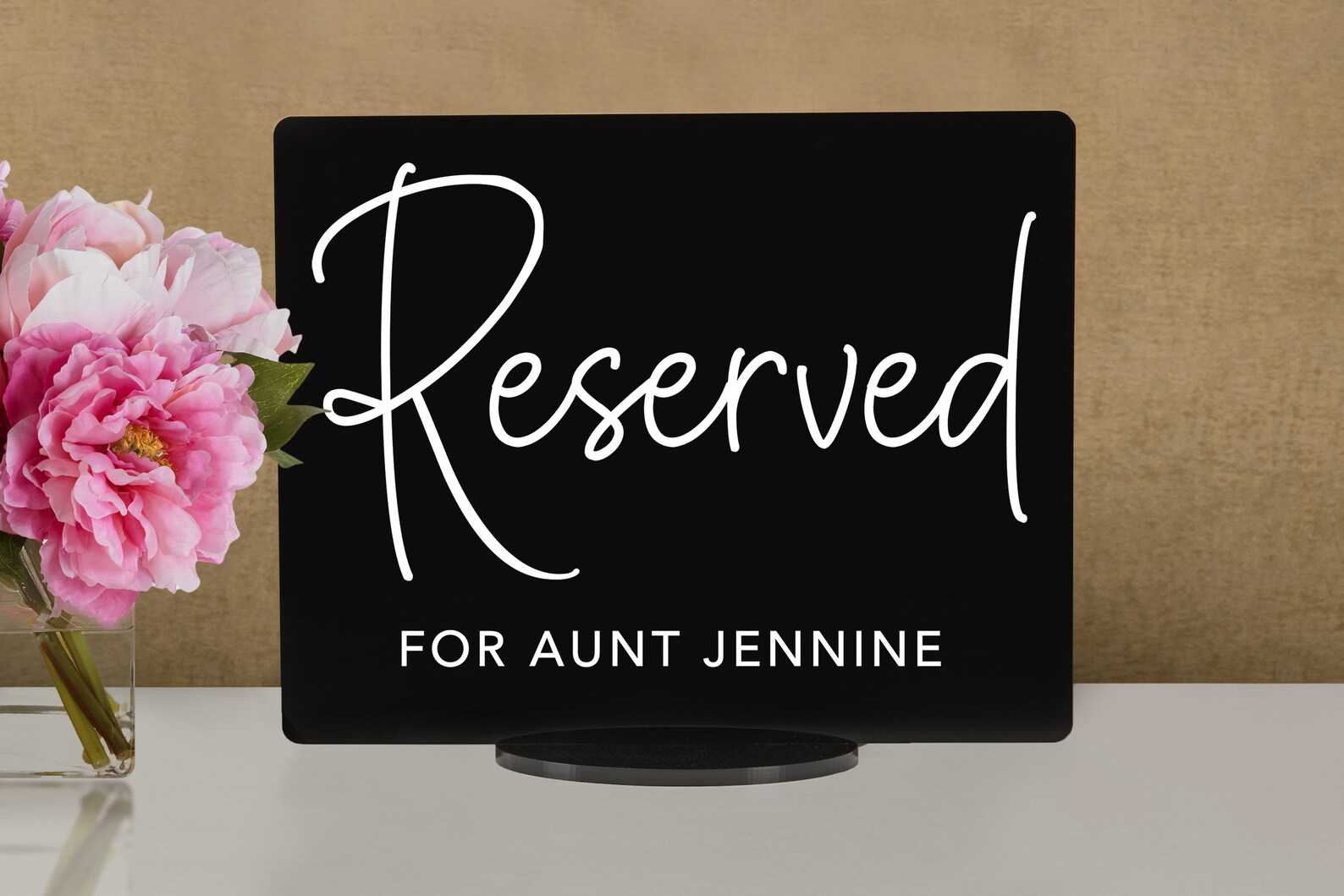 Custom Reserved Acrylic Wedding Sign - Etsy