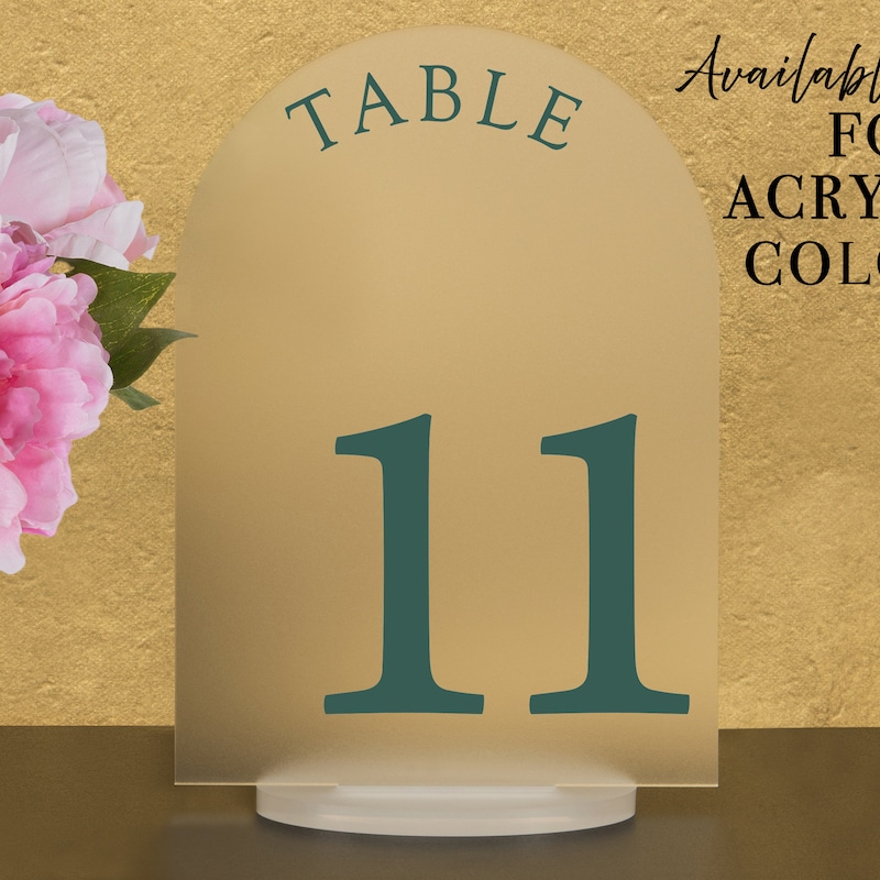 Acrylic Table Number - Etsy