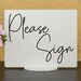 Please Sign - Acrylic Wedding, Shower or Party Sign - Etsy
