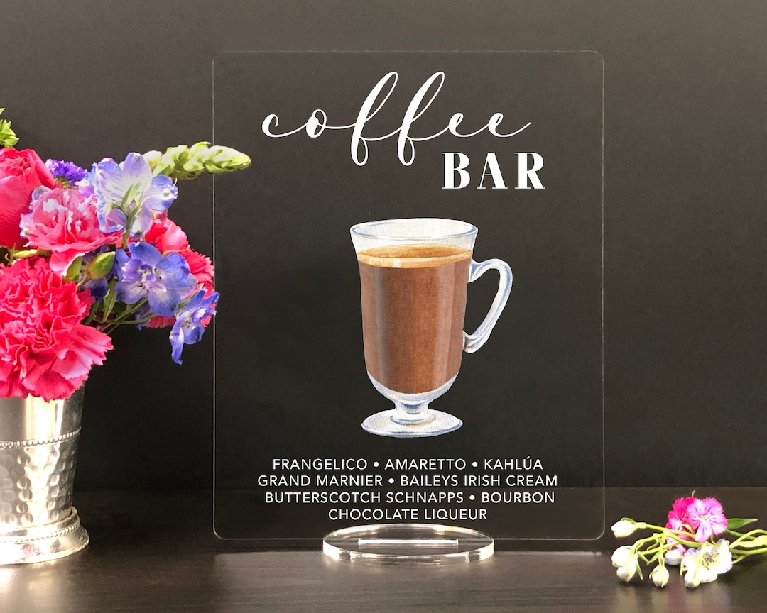 Our Coffee Signature Drink(s)! Bar Menu Sign, Cocktail Bar Sign for ...