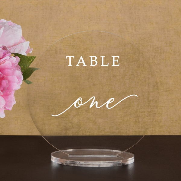 Circle Table Numbers - Etsy