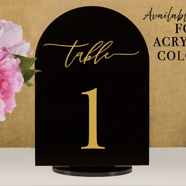 Arch Table Numbers - Etsy