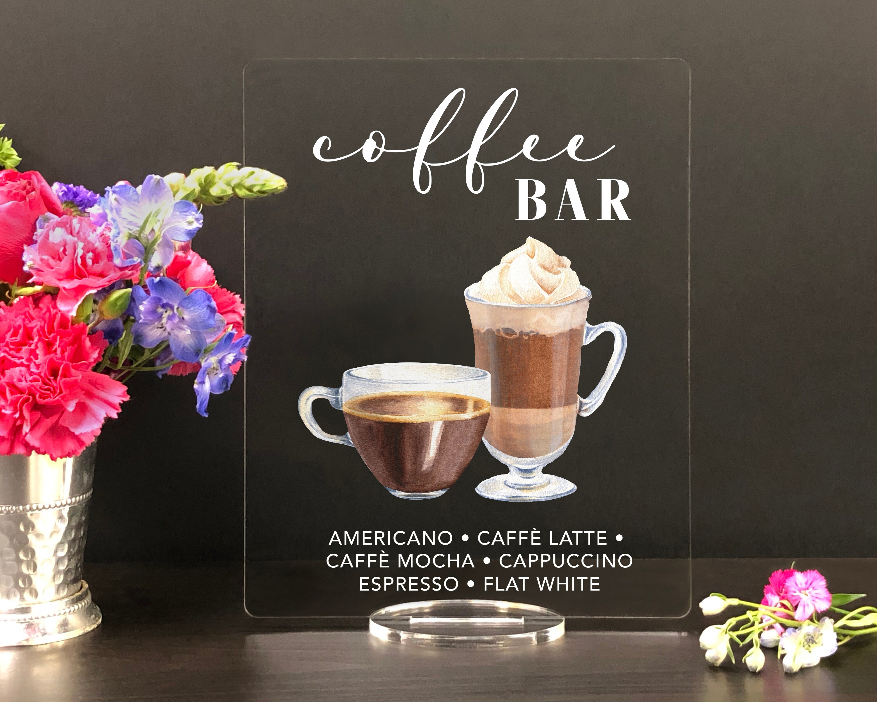 Our Coffee Signature Drinks Bar Menu Sign Cocktail Bar - Etsy