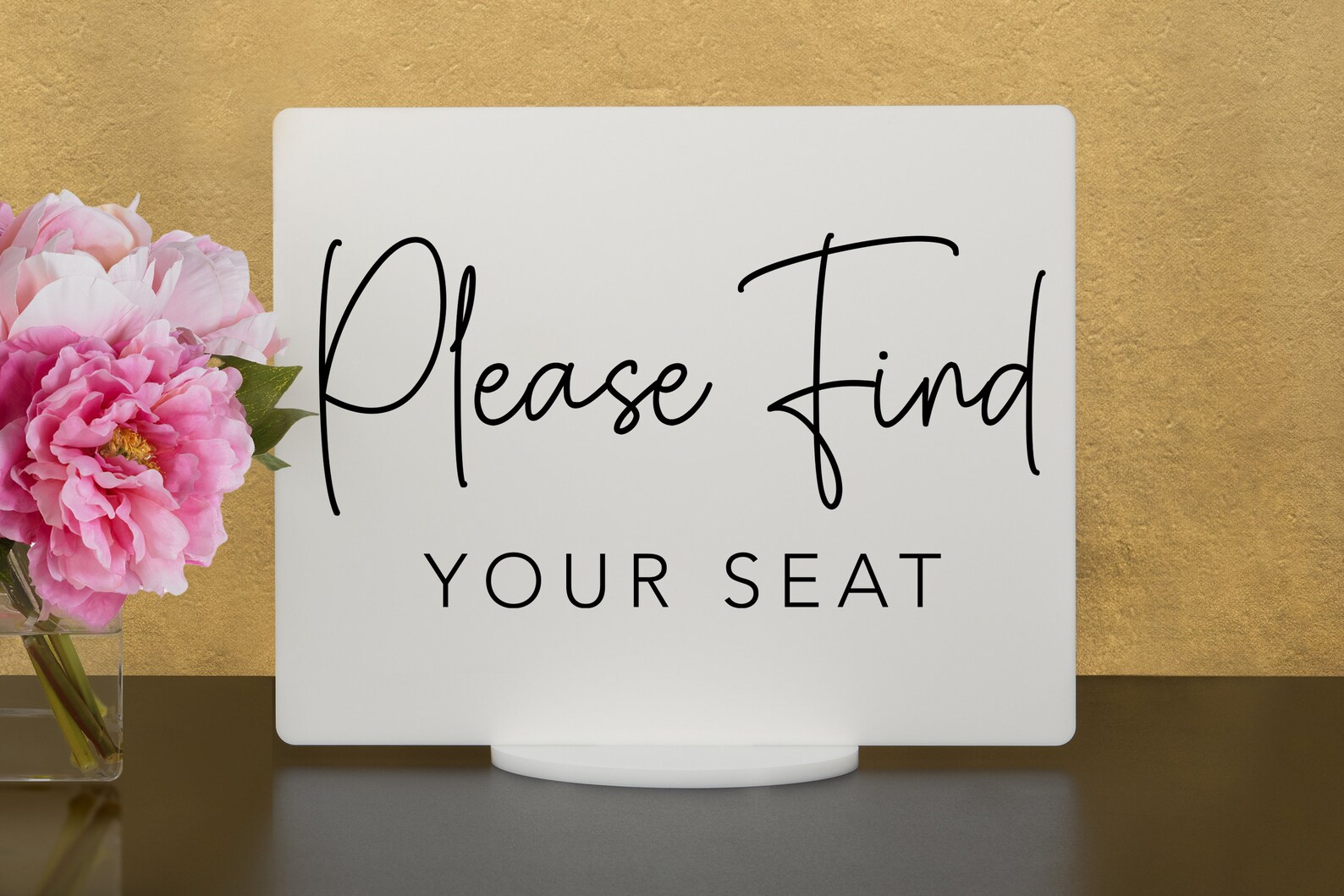 Please Find Your Seat Acrylic Sign - Etsy