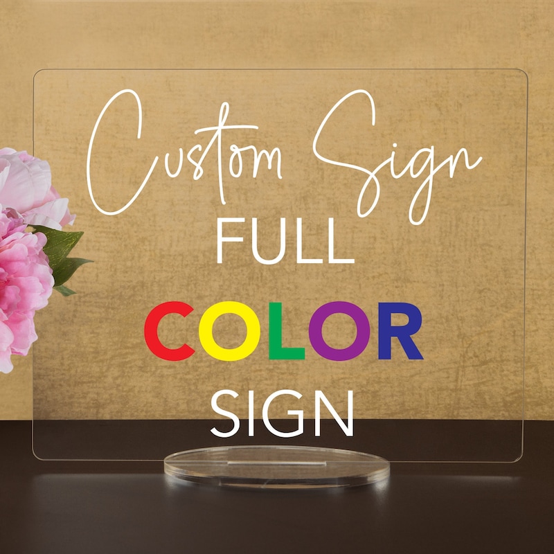 Acrylic Signs 24 X18 - Etsy