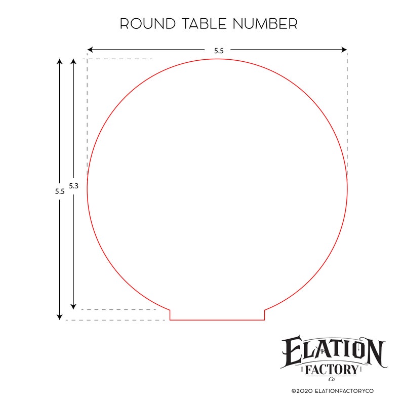 Round Table Numbers With Stand Clear Acrylic Wedding Table - Etsy