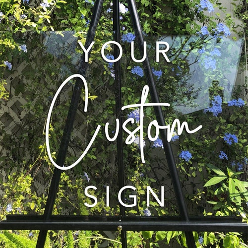 Custom Large Wedding Sign Create Your Own Welcome Wedding - Etsy
