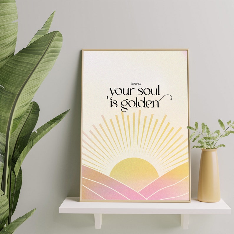 Self Love Print, Trendy Wall Art, Digital Download Print, Typography ...