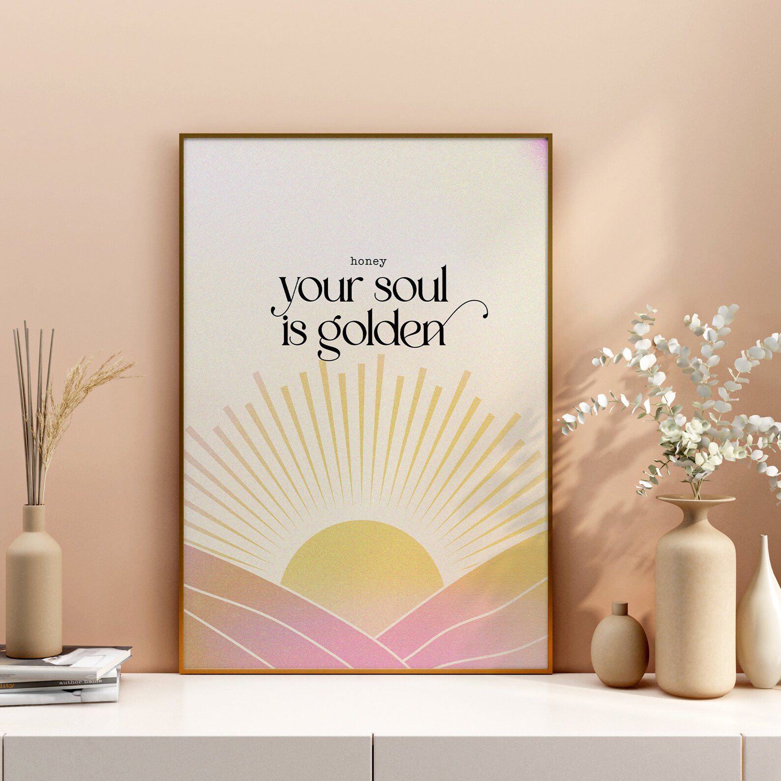 Self Love Print, Trendy Wall Art, Digital Download Print, Typography ...