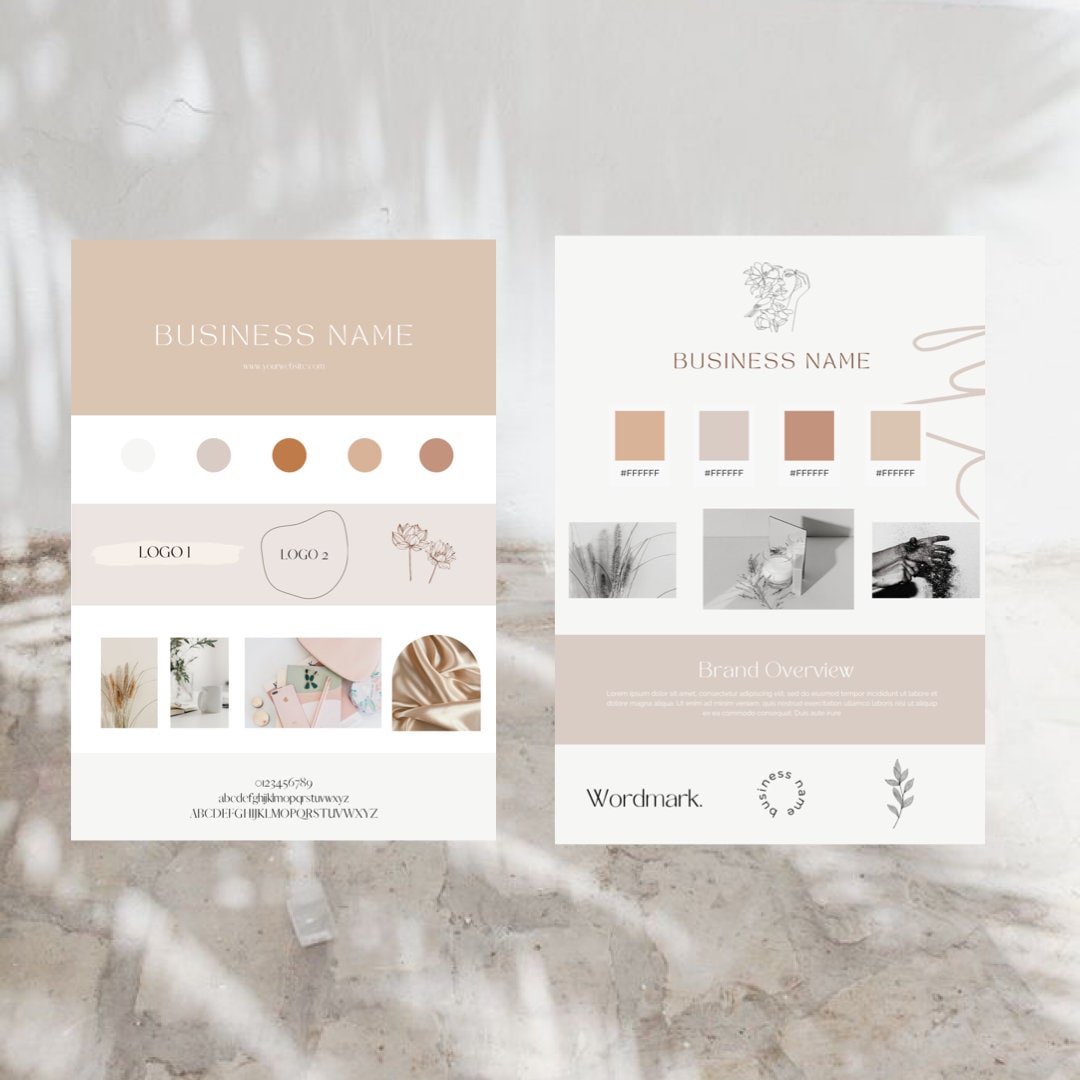 Brand Identity Mood Board Kit - Etsy