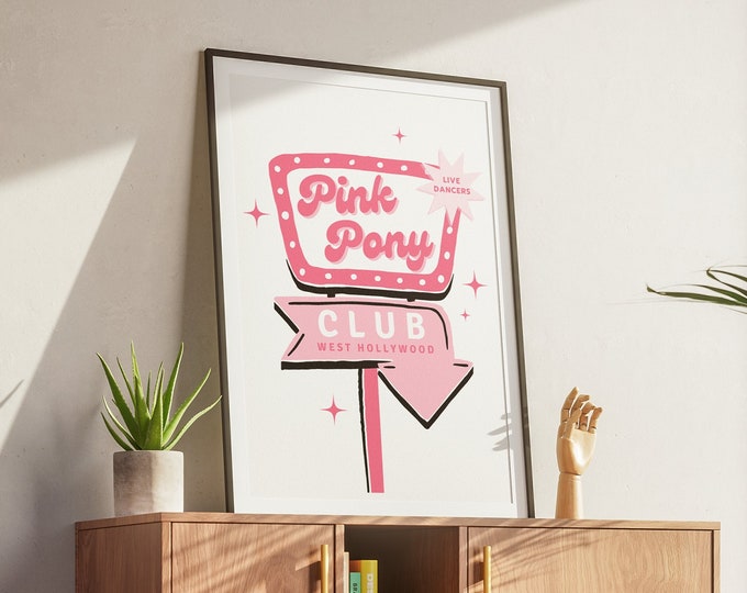 Happy Hour Vintage Poster: Home Bar, Modern Home Decor, Cool Print ...