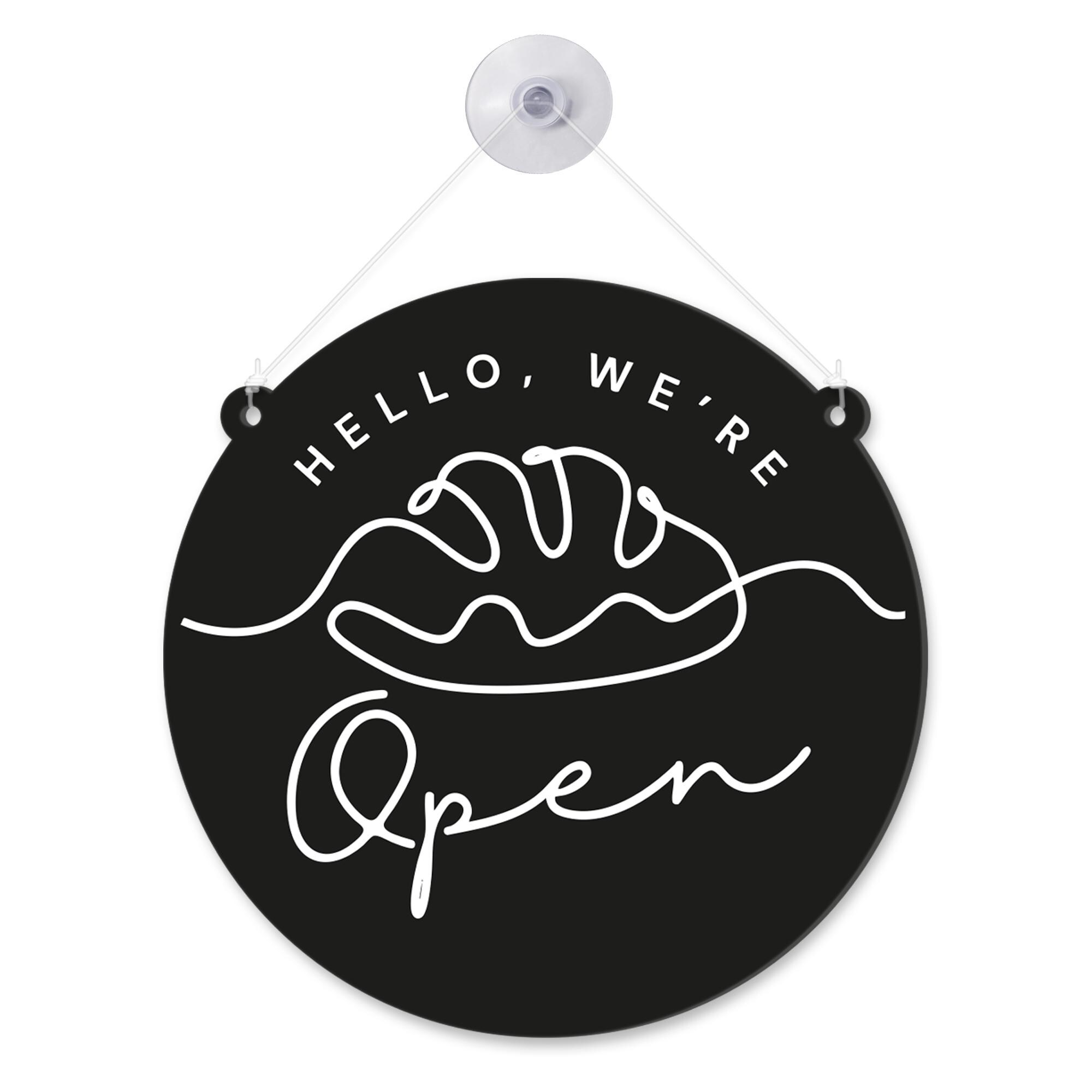 Bakery Open & Closed Sign - Bread Loaf: Acrylic Double-sided Hanging ...