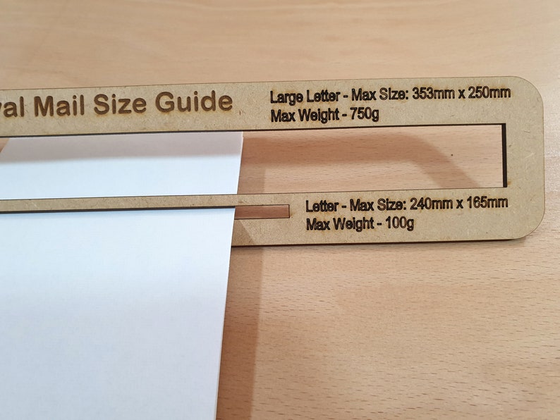 Royal Mail PPI Letter Guide Size Template Post Office Size | Etsy UK