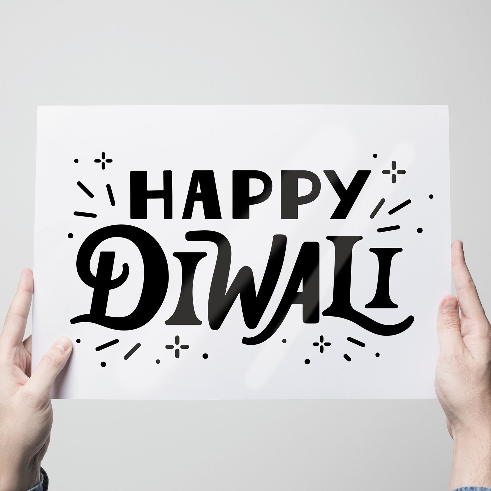 Happy Diwali Sticker - Diwali Home Decor, Window Decoration for Diwali ...