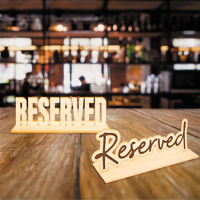 Reserved - Wooden Sign for Pubs, Restaurants, Coffee Shops, Bars ...