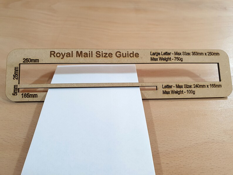 Royal Mail PPI Letter Guide Size Template Post Office Size | Etsy UK