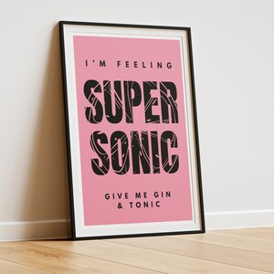 Supersonic Pink Slice Poster: Oasis Print, Song-inspired Print, Iconic ...