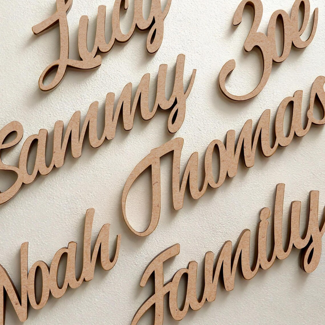 Custom MDF Name Sign – Wooden Word Cutout | Personalised Wall Art ...