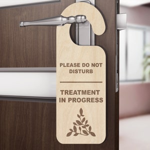Door Sign Hanger Do Not Disturb Working Recording Treatment Meeting ...