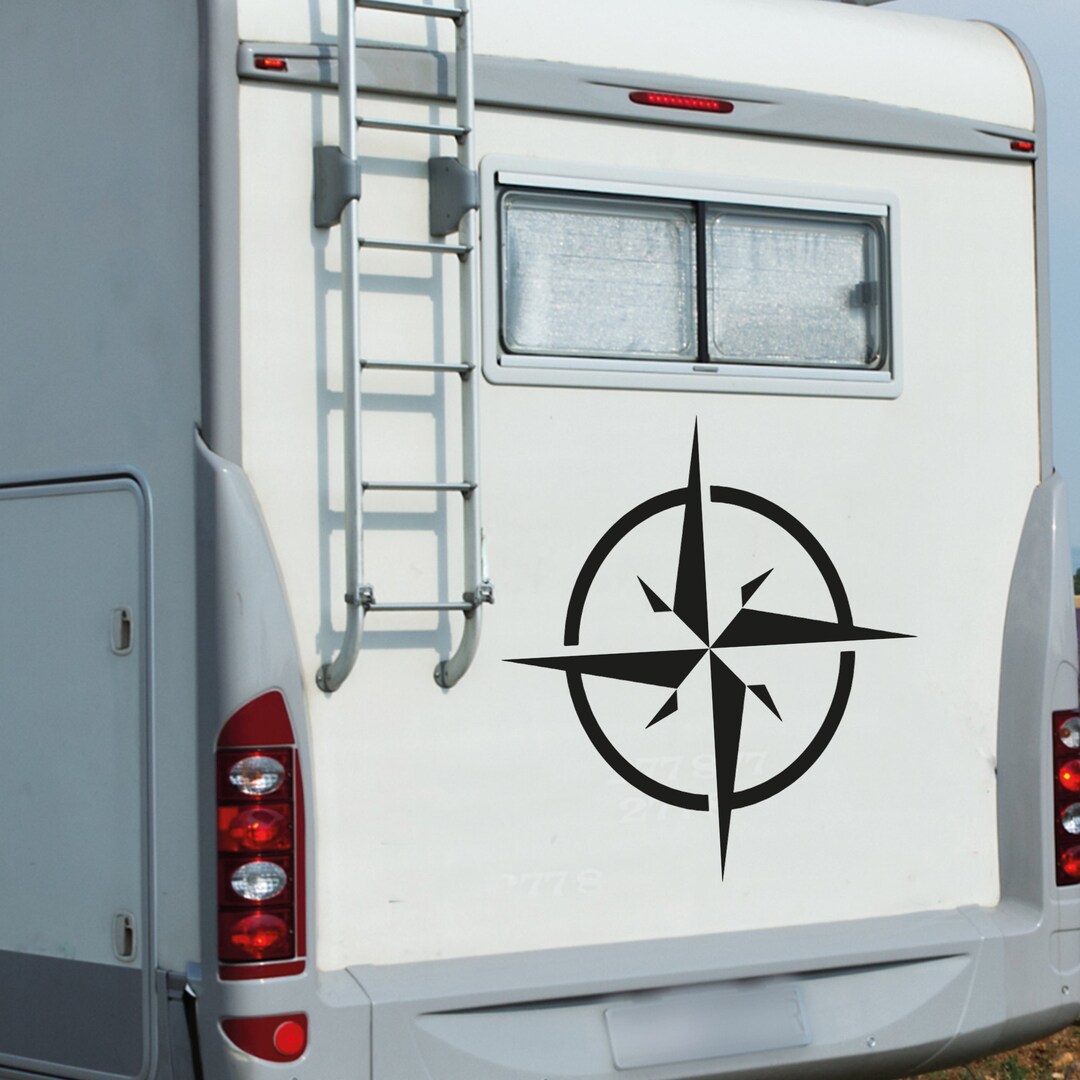 Compass Camper Van Symbol Sticker Motor Home Decal Personalised - Etsy UK