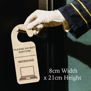 Door Sign Hanger Do Not Disturb Working Recording Treatment Meeting ...