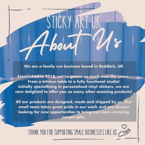 Personalised Sticker / Various Fonts Sizes / Wall Words Writing / Names ...