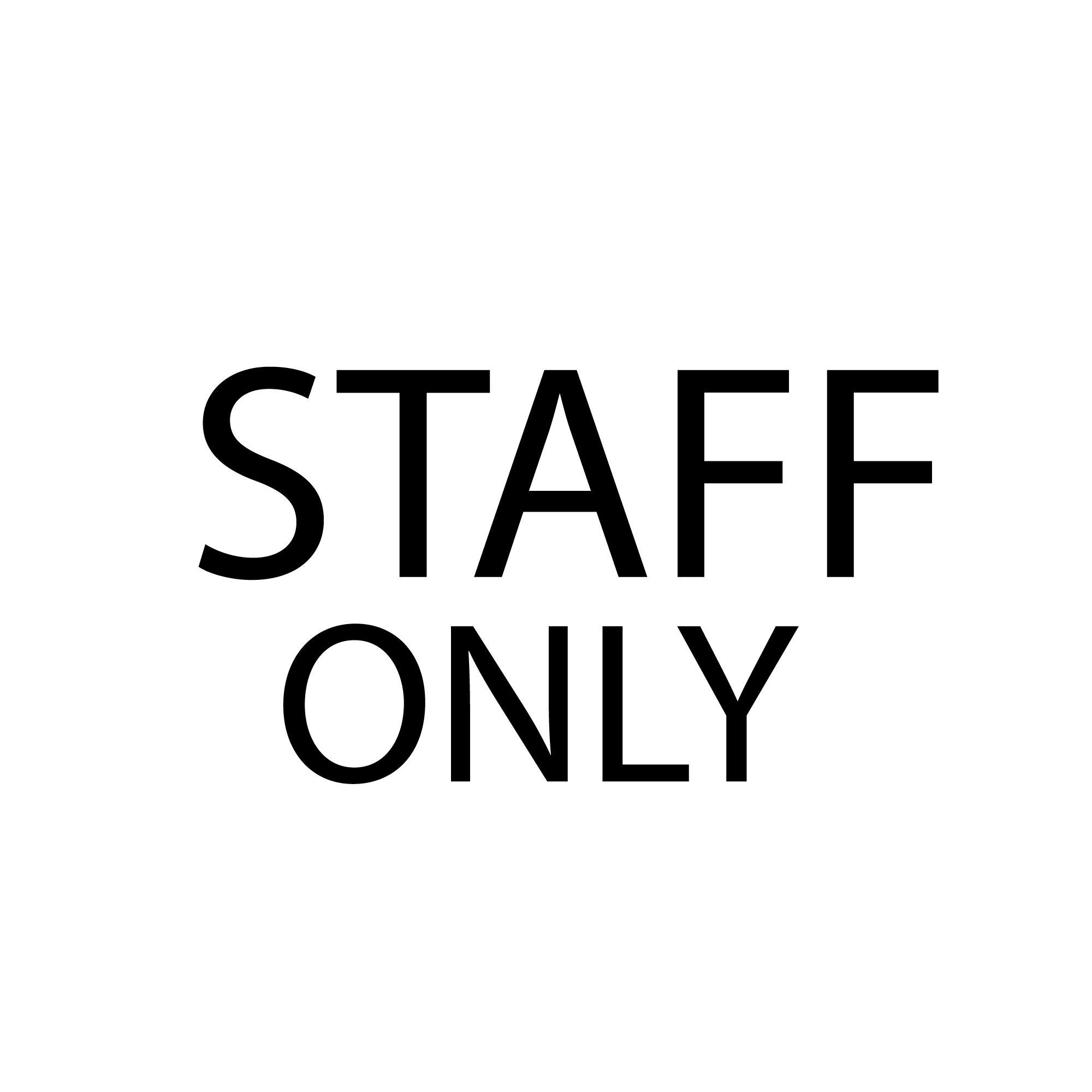 Staff Only Office Sticker Label Sign - Etsy UK