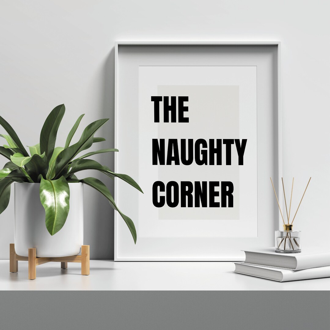 The Naughty Corner 07 Poster: Home Print, Unique Home Decor, Modern ...