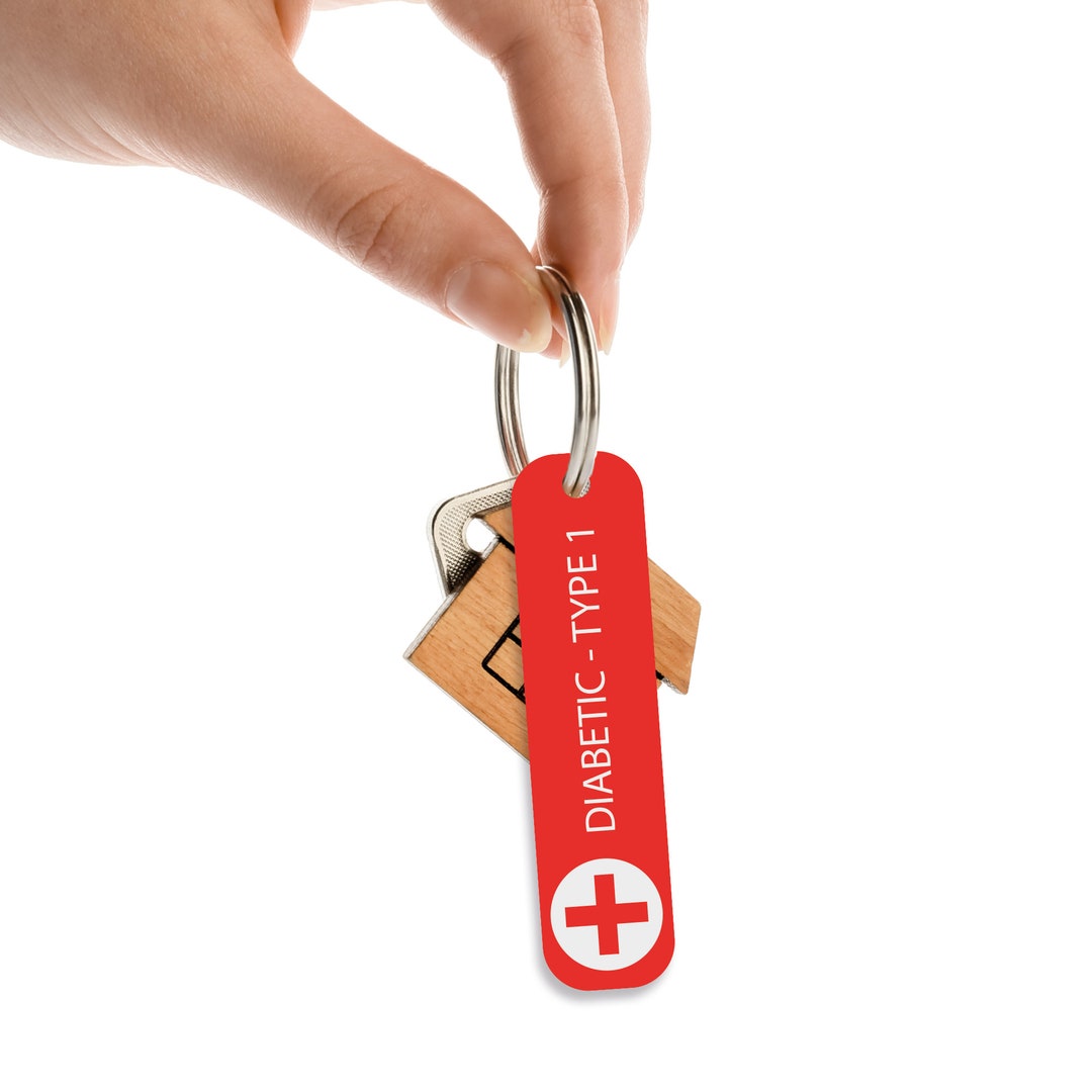 Diabetic Medical Condition Alert Tag Personalised Emergency Contact ...