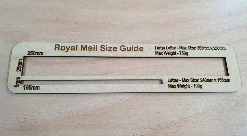 Royal Mail PPI Letter Guide Size Template Post Office Size | Etsy UK