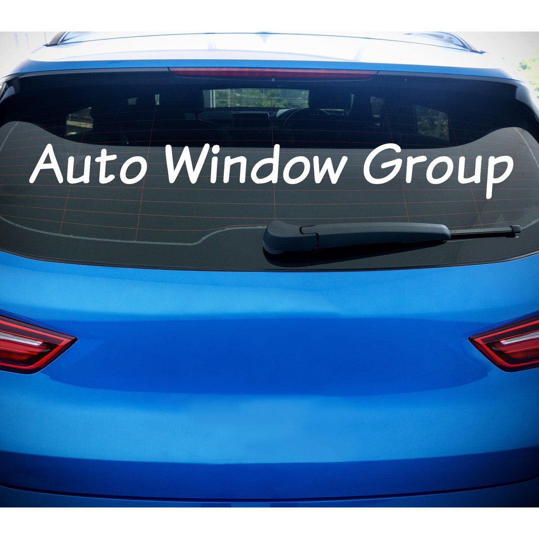 Business Name or Website Rear Window Vinyl Sticker Car Advertising 60cm ...