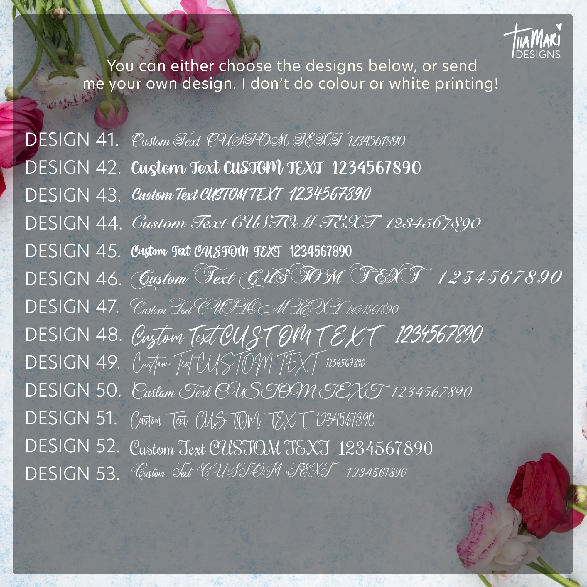 DIE CUT Custom Name Clear Sticker 15 - Etsy