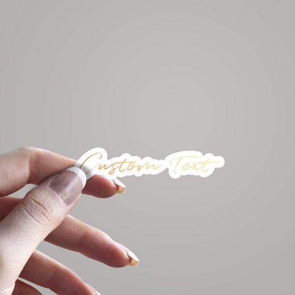 Gold Foil Logo - Etsy