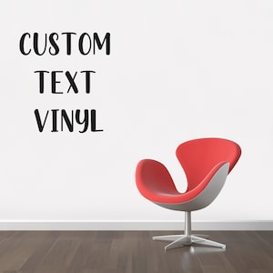 Custom Text Adhesive Vinyl Decal, Personalisable Vinyls, Small to ...