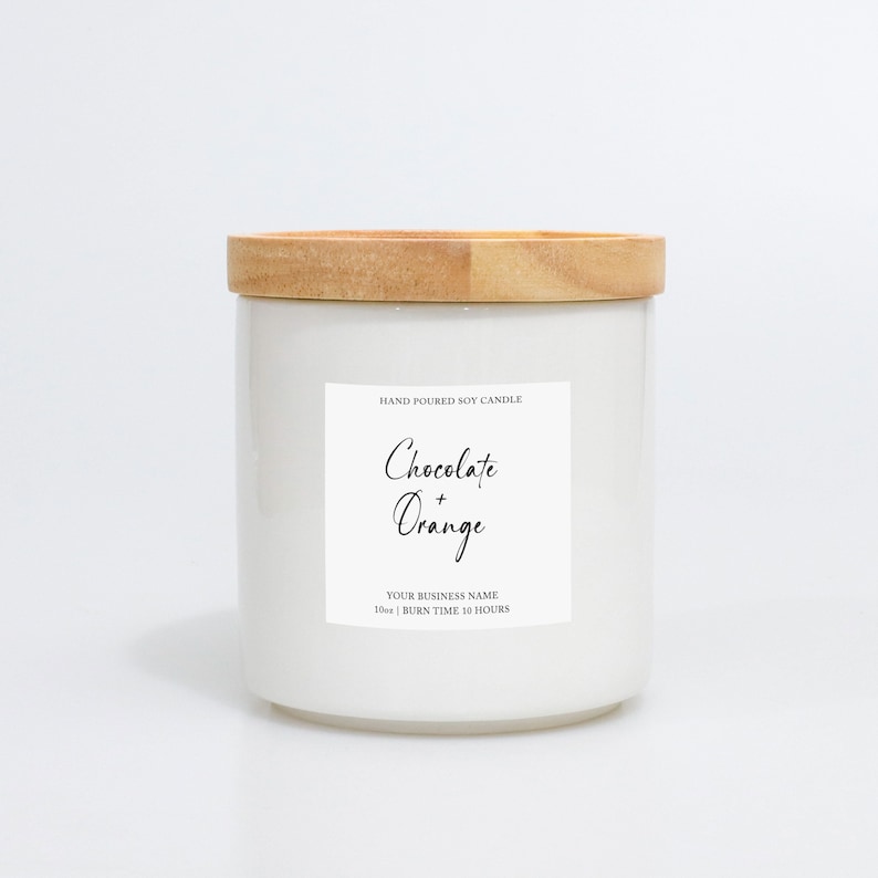 Personalised Candle Label Stickers Simple & Modern - Etsy