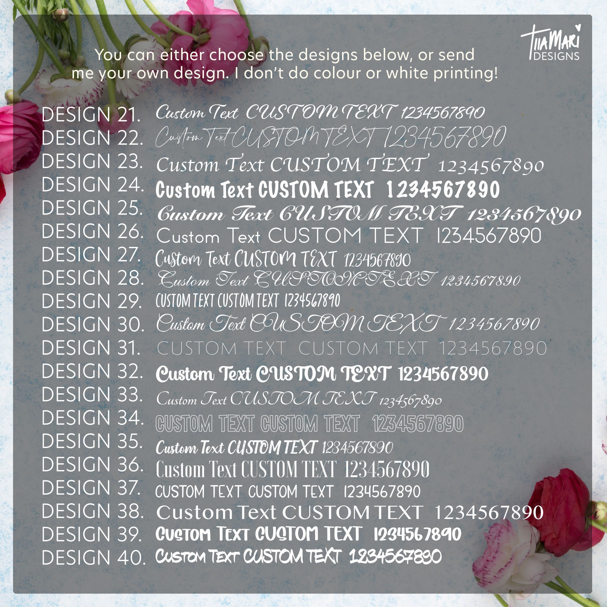 DIE CUT Custom Name Clear Sticker 15 - Etsy