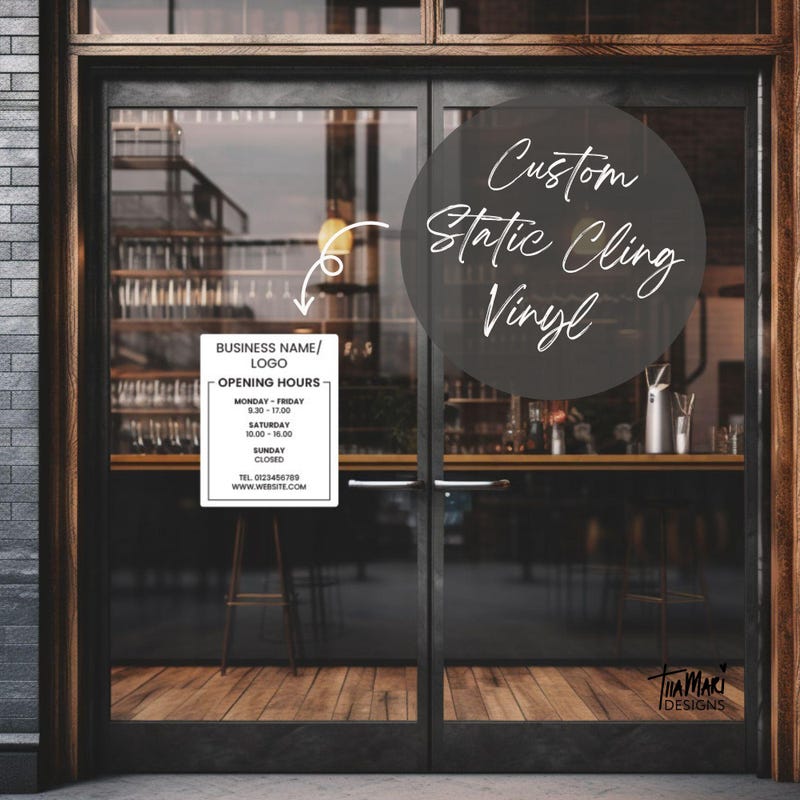 Wall Cling Logo - Etsy UK