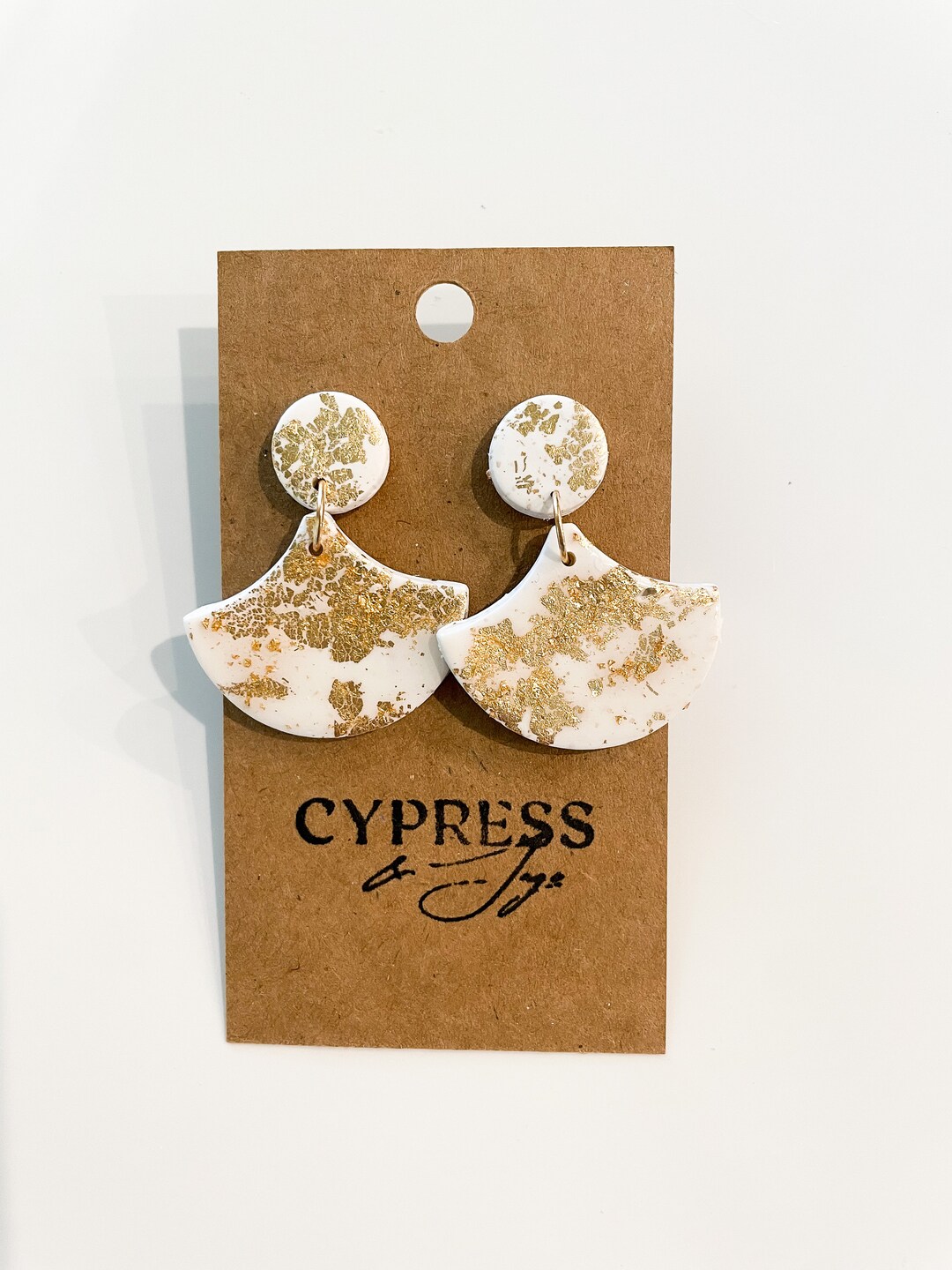 The Isla White & Gold Flake - Etsy