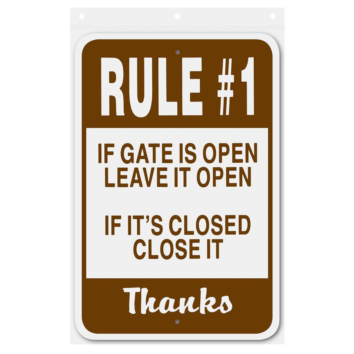 Rule 1 If Gate is Open Leave It Open If It's Closed | Etsy