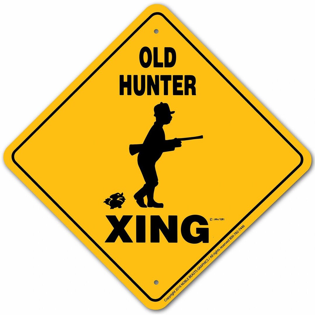 Old Hunter Xing Sign Aluminum 12" X 12" #20794 - Etsy