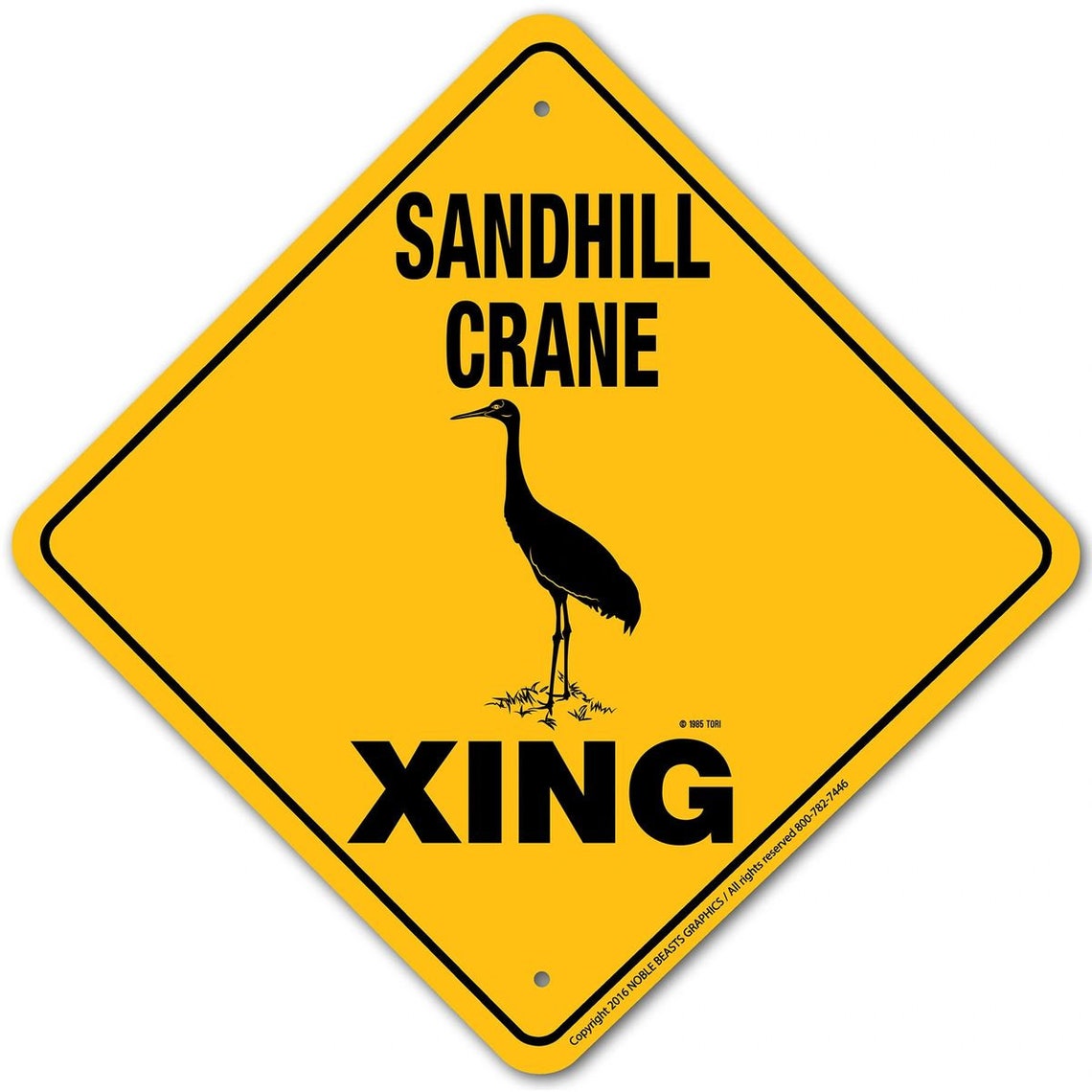 Sandhill Crane Xing Aluminum 12" X 12" #20318 - Etsy
