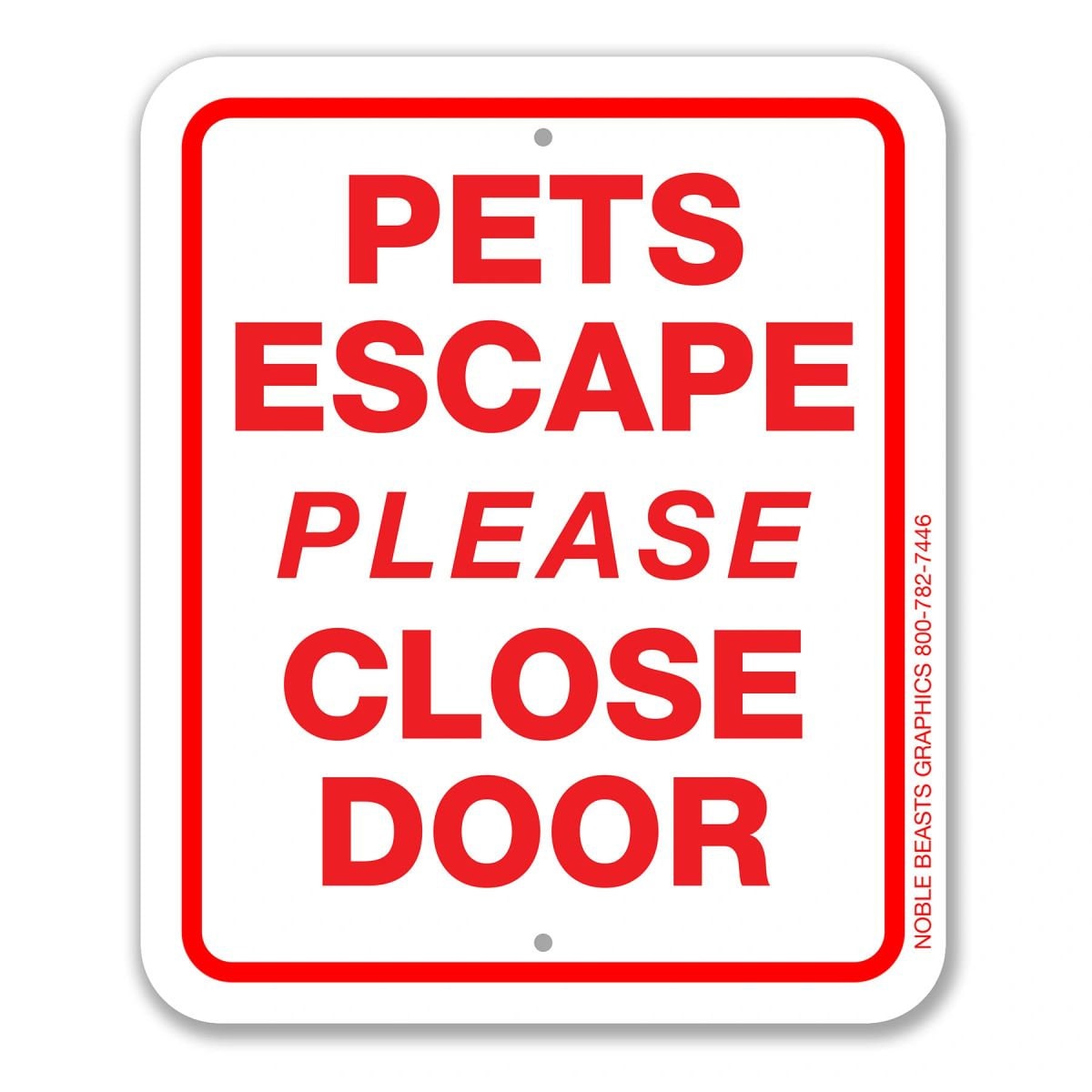 Please Close The Door Sign