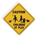 Children at Play Sign Aluminum 12 in X 12 in 21358 - Etsy